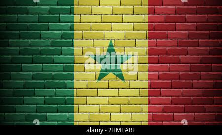 EPS10 Vector Patriotic Background with Senegal flag colors. An element ...