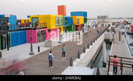 Box Park in Doha, Qatar Stock Photo - Alamy