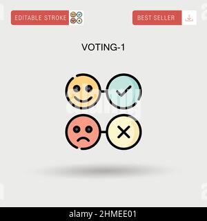 Voting Simple vector icon. Illustration symbol design template for web ...