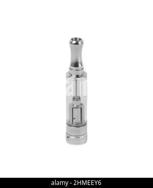 Modern electronic cigarette vaporizer. Isolated on a white background ...