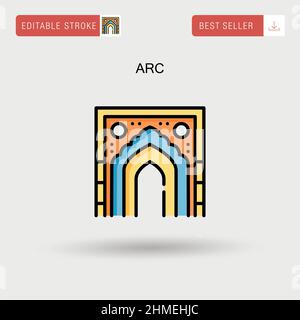 Monument Simple vector icon. Modern, simple flat vector illustration ...