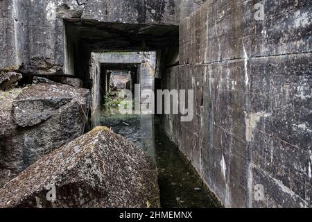 Le blockhaus allemand est une base secrete ou Hitler voulait faire ...