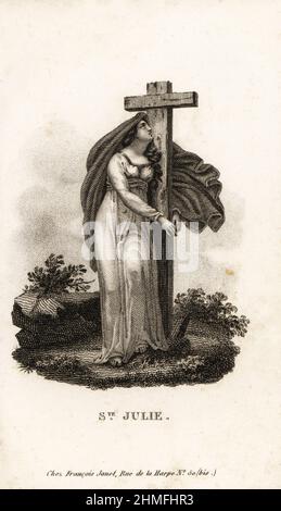 Saint Julia of Corsica, Sainte-Julie, martyred 450. Christian virgin ...