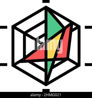 spider chart color icon vector illustration Stock Vector Image & Art ...