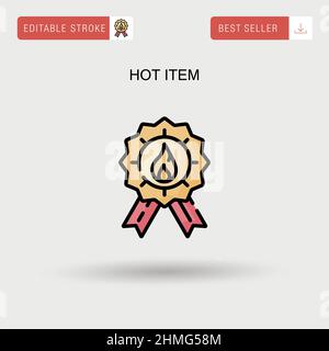 Modern Hot Item, Hot Offer, Hot Deal Labels Stock Vector Image & Art ...