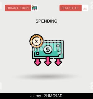 Budget Spending Financial Business Icon Stock Vector Image & Art - Alamy