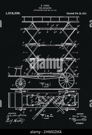 Fire Apparatus patent Stock Photo - Alamy