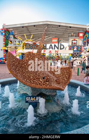 Main entrance gate to Legoland Japan Stock Photo - Alamy