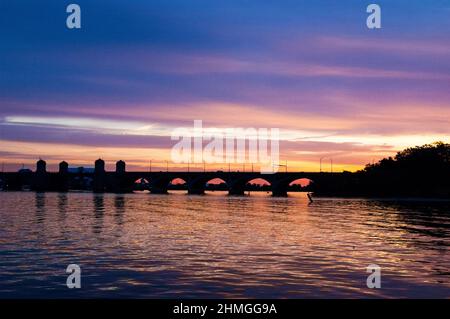 The Hanover Street Bridge in Baltimore, Maryland Stock Photo - Alamy