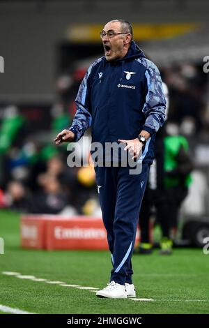 Lazio Coach Maurizio Sarri reacts during the serie A Enilive match ...