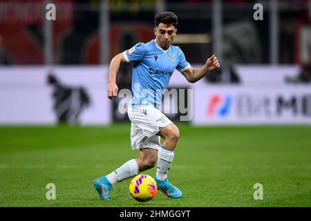 Raul Moro of SS LAZIO in action during the Knockout Round Play-Offs Leg ...