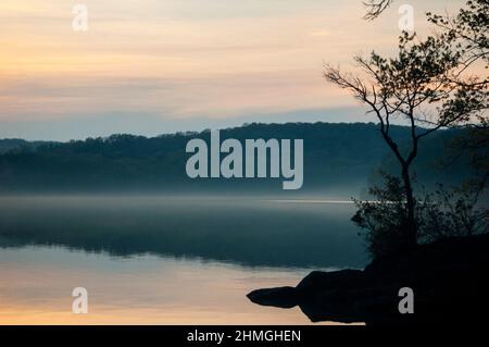 Evening at Prettyboy Reservoir, in Baltimore County, Maryland Stock ...