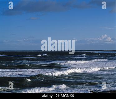 Channel Isles. Alderney. View of English Channel at sunset Stock Photo ...