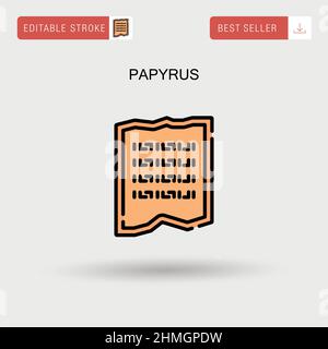 sheet papyrus parchment cartoon vector illustration Stock Vector Image ...