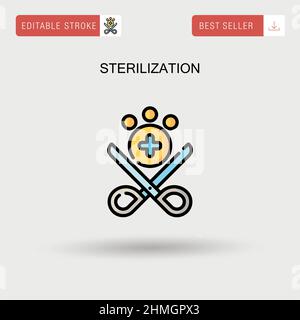 sterilizer sanitary machine icon vector outline illustration Stock ...