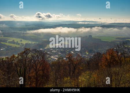 View from the Schaumberg, Tholey, Saarland, Germany Stock Photo - Alamy