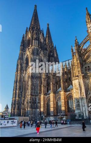 Towers of the famous Cologne Cathedral Stock Photo - Alamy