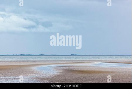 On the beach of Pellworm when the tide comes in Stock Photo - Alamy