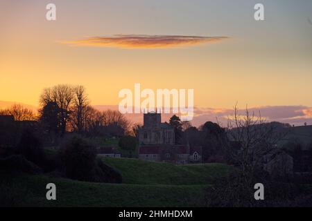 bath sunset from roundhill Stock Photo - Alamy