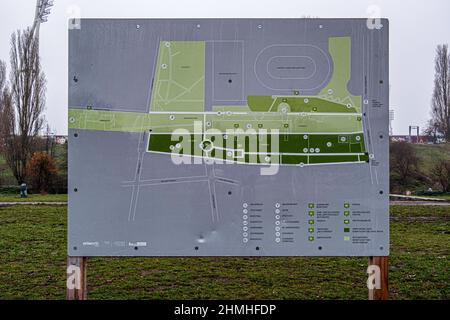 Map of Former Berlin Wall route, Alt-Glienicke, Berlin,Germany Berliner ...