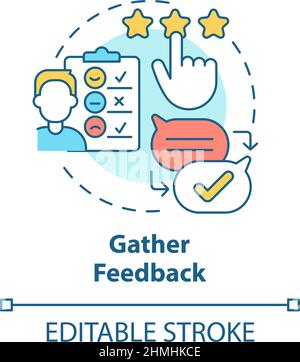 Gather feedback concept icon Stock Vector Image & Art - Alamy