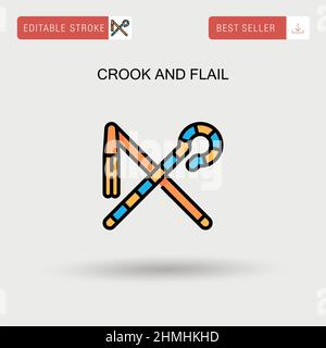 Scepter Simple vector icon. Illustration symbol design template for web ...