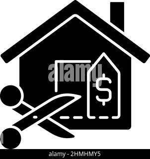 Home For Sale Price Reduced Sign isolated on white background. Vector ...