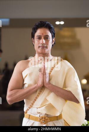Famous Indian actor Gagan Malik is ordained today as a Buddhist monk at ...