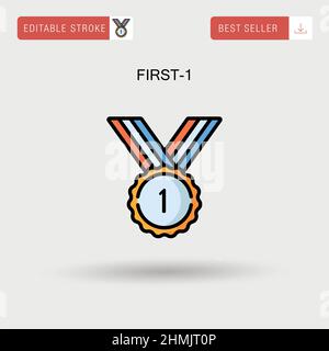 first vector icon modern simple vector illustration Stock Vector Image ...