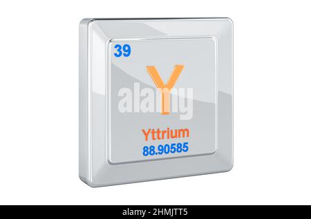 Yttrium Chemical 39 element of periodic table. Molecule And ...