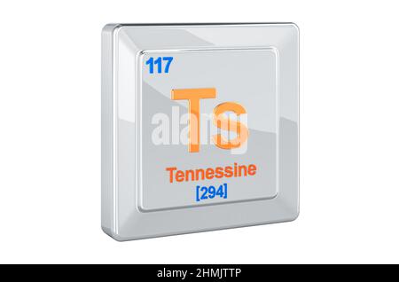 Periodic table - 117 Tennessine Stock Photo - Alamy