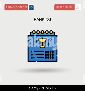 Simple crown and label ranking icon set, 1st to 3rd place, Vector ...