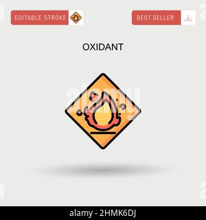 Oxidant Simple vector icon. Illustration symbol design template for web ...