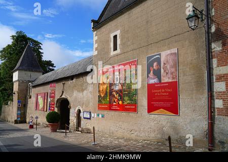 AMBOISE, FRANCE -22 JUN 2021- View of the Chateau du Clos Luce (former ...