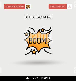Think bubble chat button online dialogue social network communication ...
