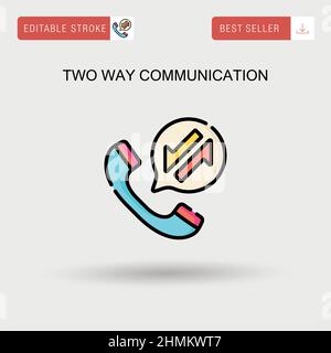 two way sign vector Stock Vector Image & Art - Alamy