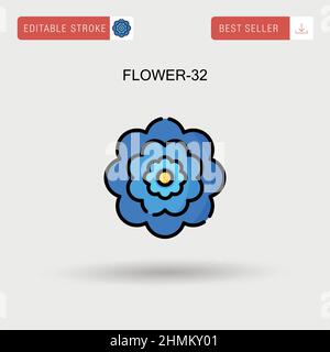 Simple flower vector icon collection, flat flower vector design Stock Vector Image & Art - Alamy