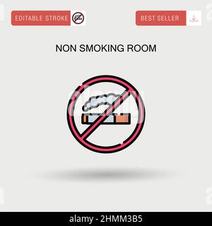 Smoking room sign cigarette icon. Yellow airport smoking room area ...