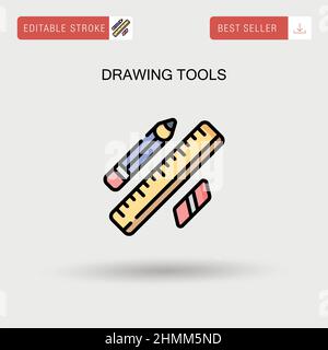 Work art tool icon cartoon vector. Studio painter. School education Stock Vector Image & Art - Alamy