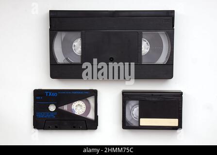 Used old VHS tapes Stock Photo - Alamy