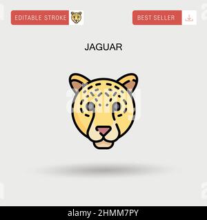 wild leopard feline animal icon Stock Vector Image & Art - Alamy