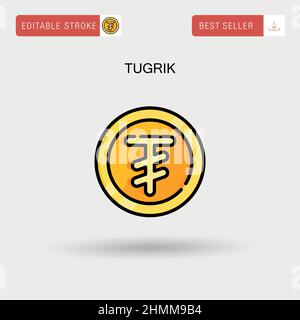 Mongolian tugrik sign. Currency symbol icon Stock Vector Image & Art ...