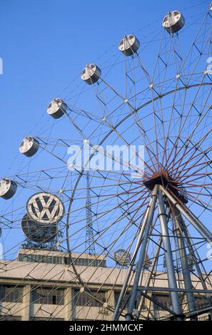 a Ferris Wheel in the City of Nanchang in the Province of Jiangxi in ...