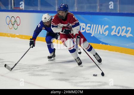 Aneta TEJRALOVA (2, R), a defender of Czech Republic and Japan's ...
