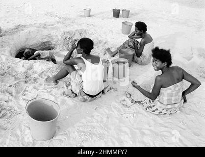 Sand Dunes at Sarodrano near Tulear or Toliara, south-west Madagascar ...