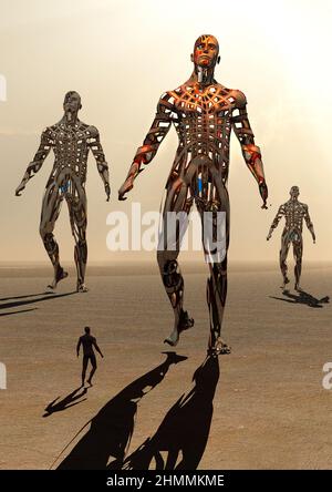 Man & Machines Stock Photo - Alamy
