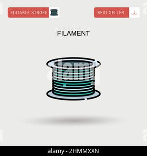 Abs or pla filament coil icon simple Stock Vector Image & Art - Alamy