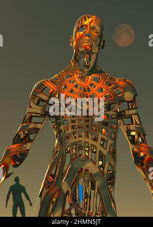Man & Machines Stock Photo - Alamy