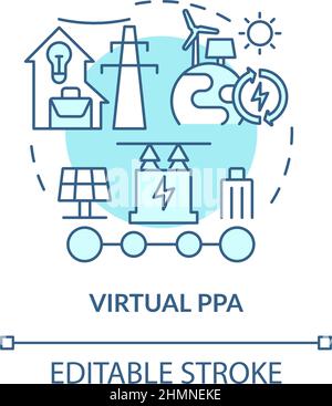 Virtual PPA concept icon Stock Vector Image & Art - Alamy