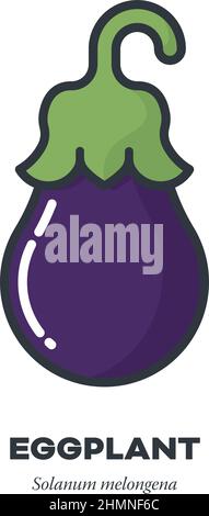 Eggplant icon, outline style Stock Vector Image & Art - Alamy